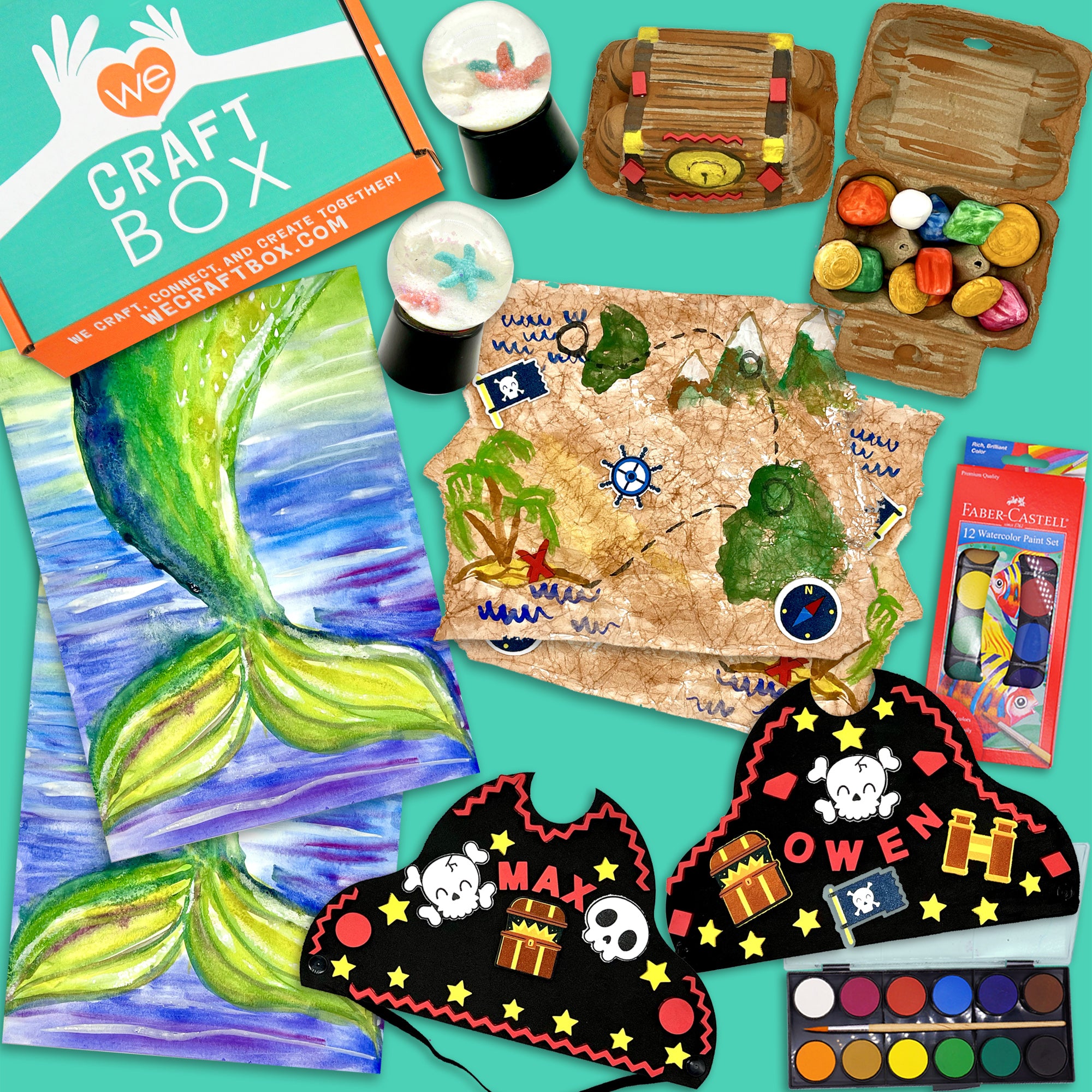 Pirates' Ocean Adventure Craft Kit – Pirate Crafts for Kids (Ages 3-9 ...