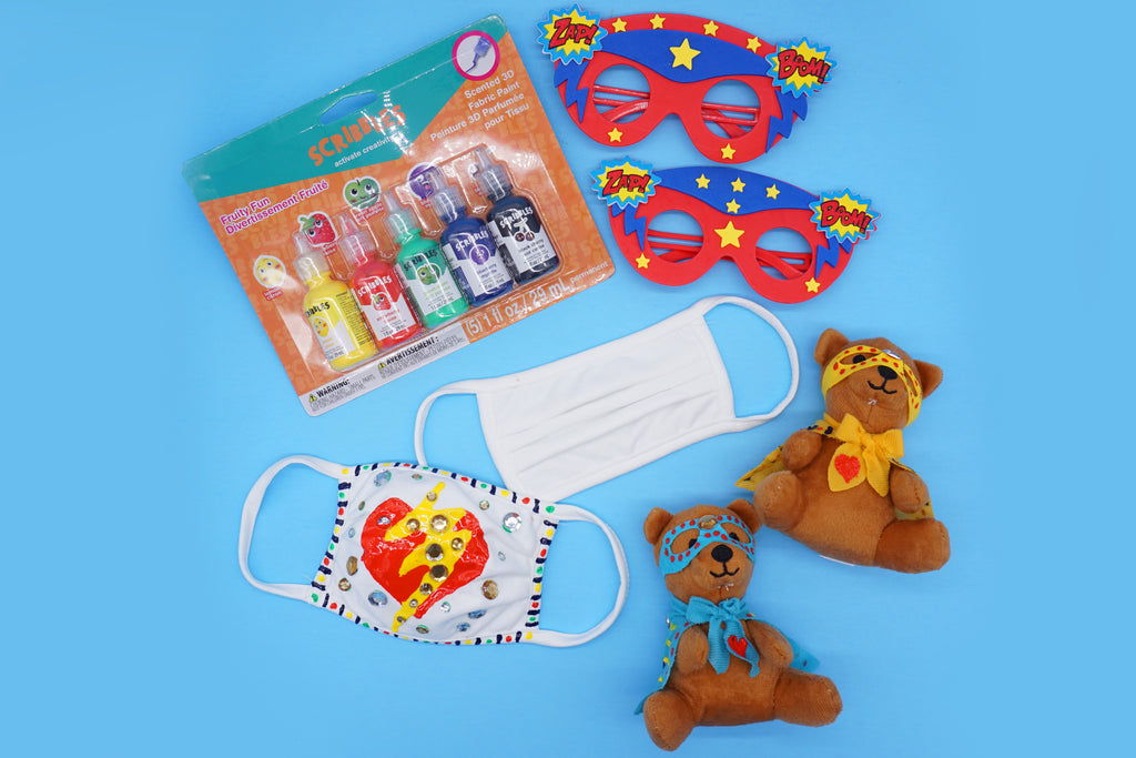 Superhero Face Painting & DIY Mask Kit – Fun Craft for Kids (Ages 3-9 ...